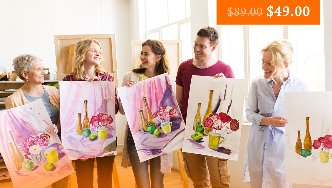 Book an Acrylic Paint and Sip Classes – Art Masterclass