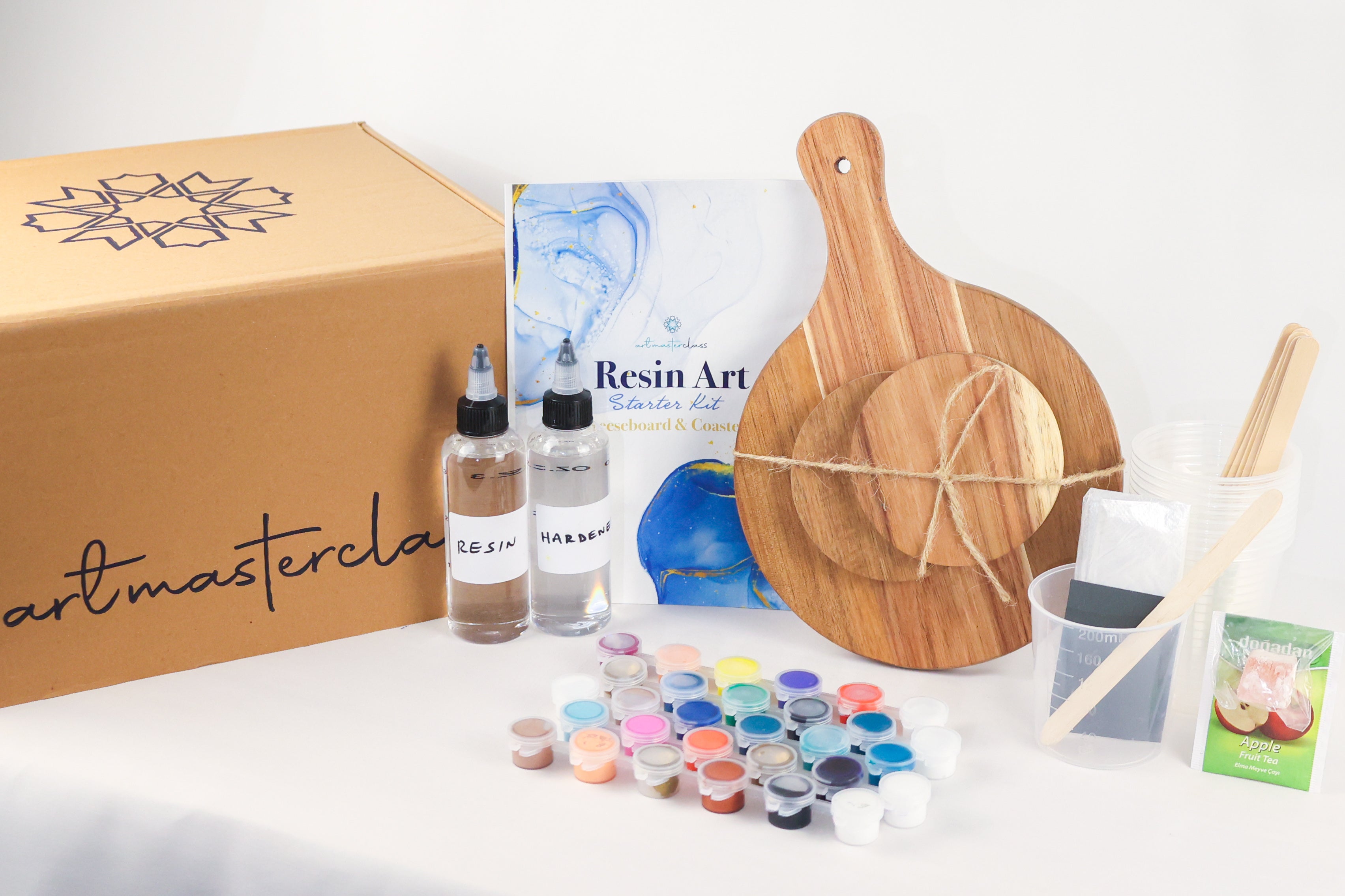 Cheeseboard & Coasters Resin Art DIY Kits | Art Masterclass